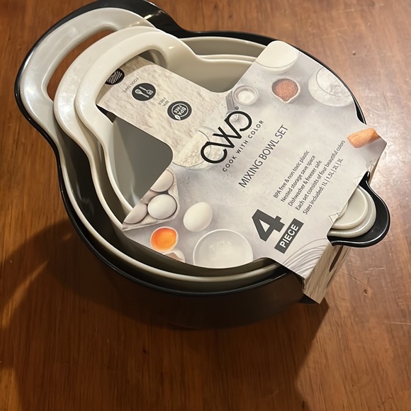 CWC | Kitchen | Cook With Color Cwc 4 Piece Mixing Bowl Set L 15l 2l 3l ...